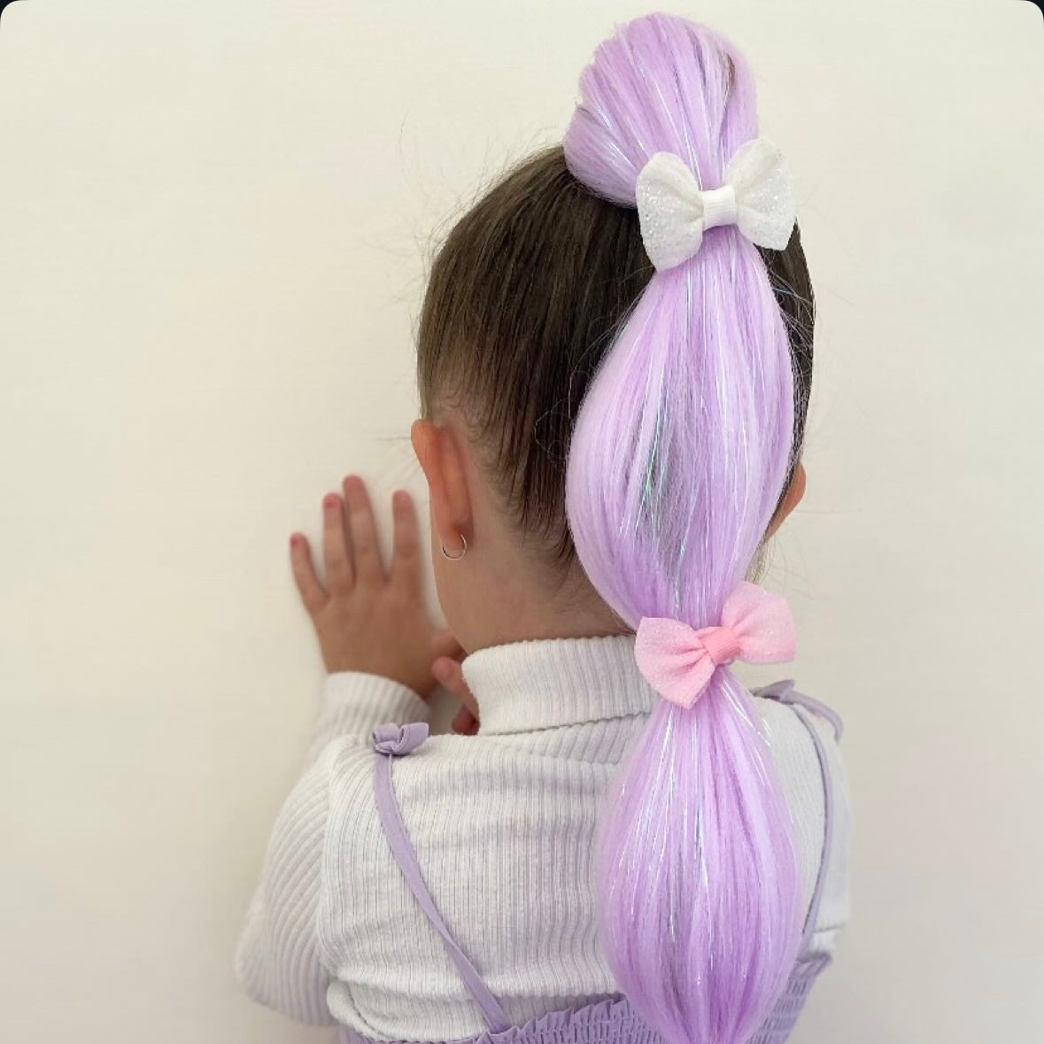 Mermaid Ponytail Hair Extension for Kids | Portia Tie-In – Mermaid Hair ...