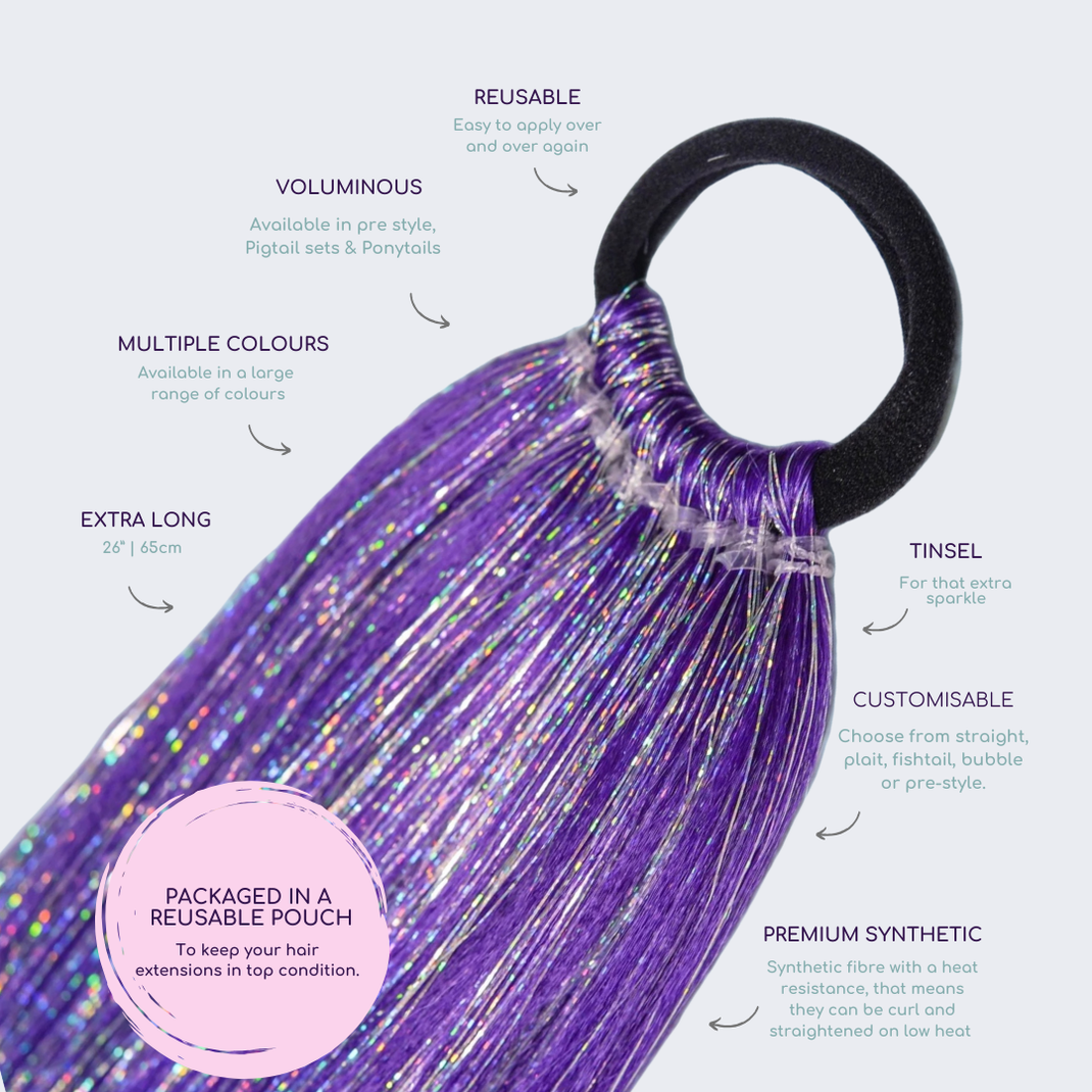 Kids Ponytail Hair Extensions | Mermaid Hair Extensions Australia